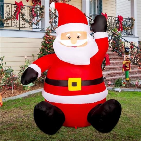 Holiday | 4 Ft Christmas Inflatable Santa Claus With Builtin Led Light ...
